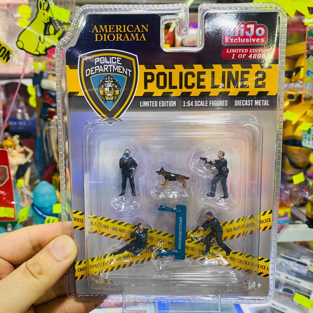 American Diorama 1:64 Scale Die-cast Metal Figure Police Line 2 MiJo ...