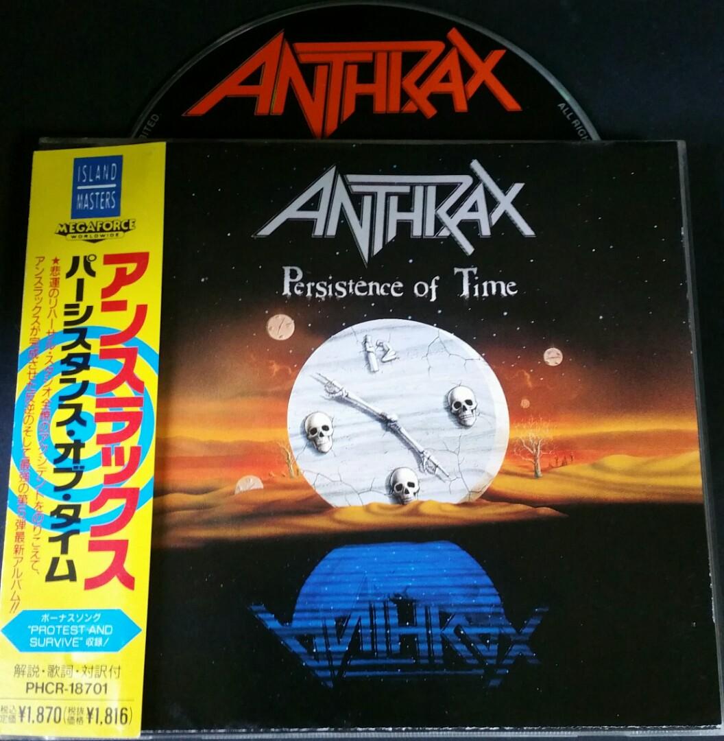 Anthrax (persistence of time) cd metal jap press with obi, Hobbies ...