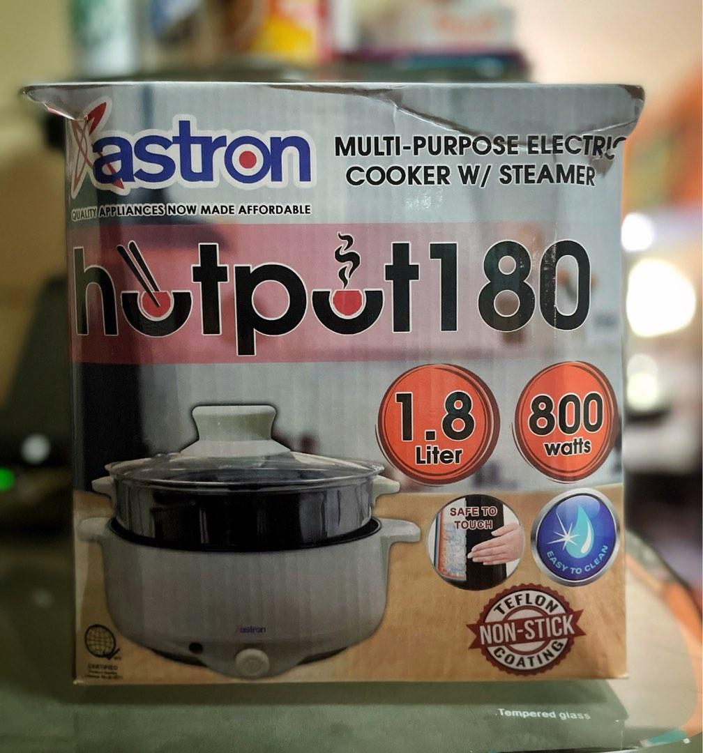 AStron electric cooker w/ steamer hotpot 180, TV & Home Appliances ...