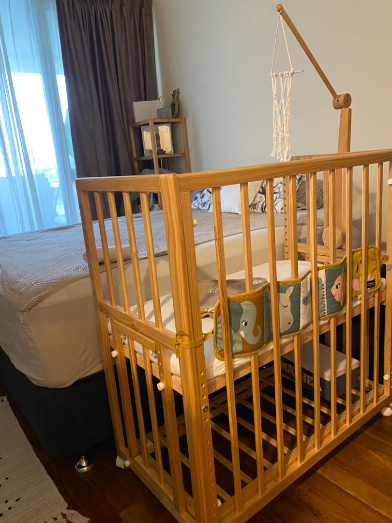 Beautiful wooden baby cot from Japanese brand Yamatoya, Babies & Kids, Baby Nursery & Kids ...