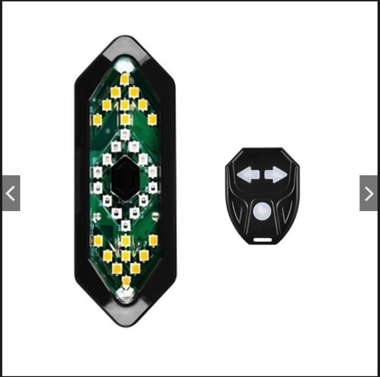 Bicycle Directional Signal Lights (Left & Right) Rechargeable USB ...