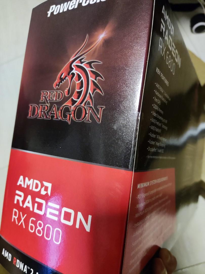 BNIB AMD RX6800 Red Dragon, Computers & Tech, Parts & Accessories ...