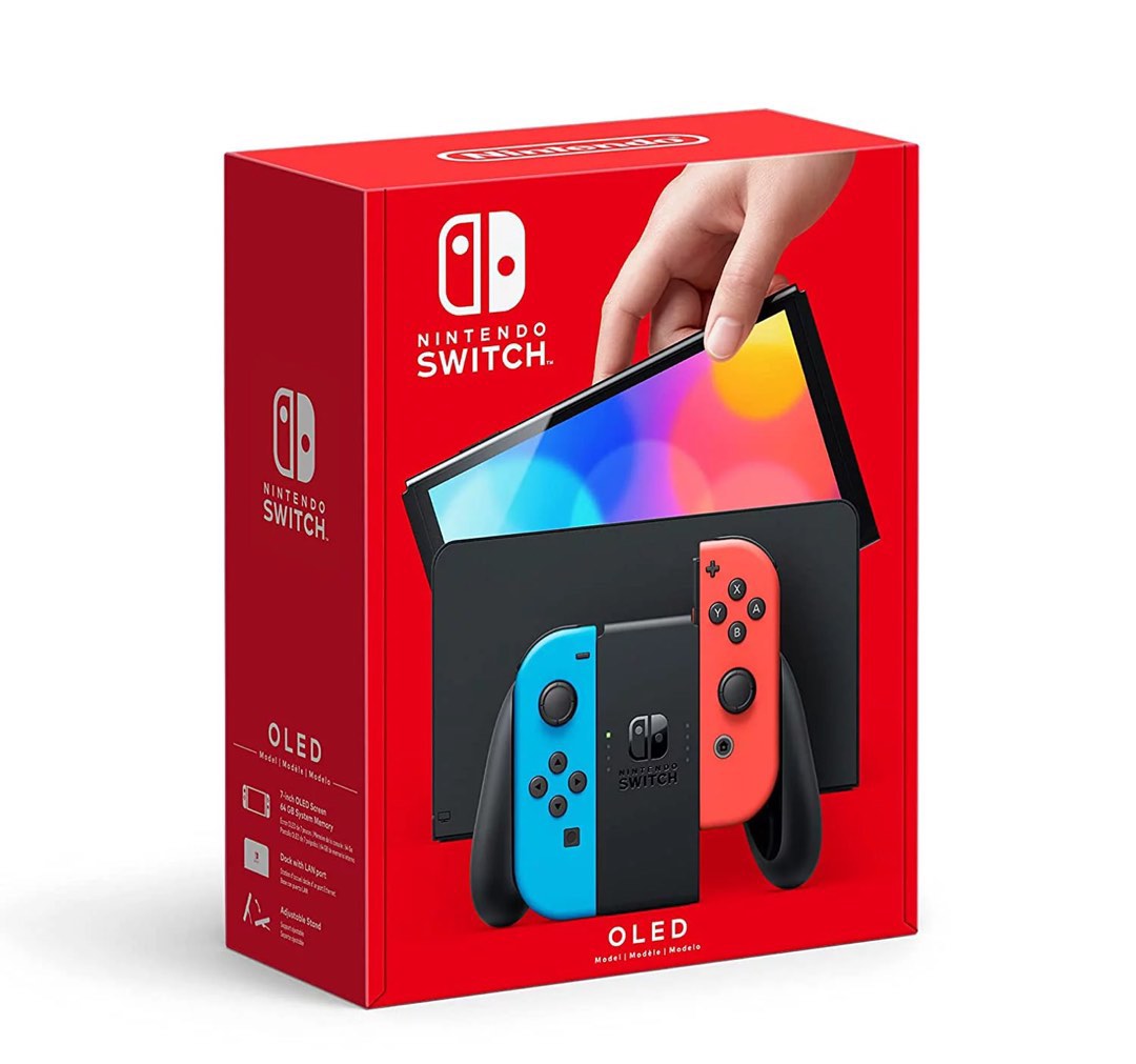 [BNIB] Nintendo Switch OLED (Neon Red / Neon Blue), Video Gaming, Video ...