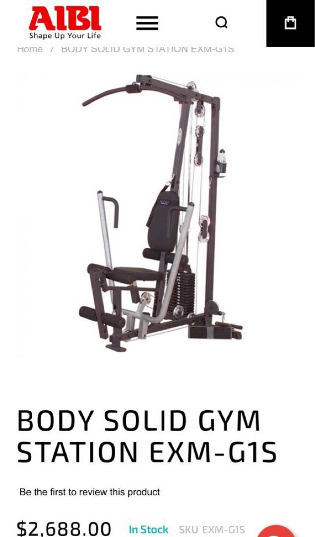 Body Solid Gym - G1S, Sports Equipment, Exercise & Fitness, Cardio & Fitness Machines on Carousell