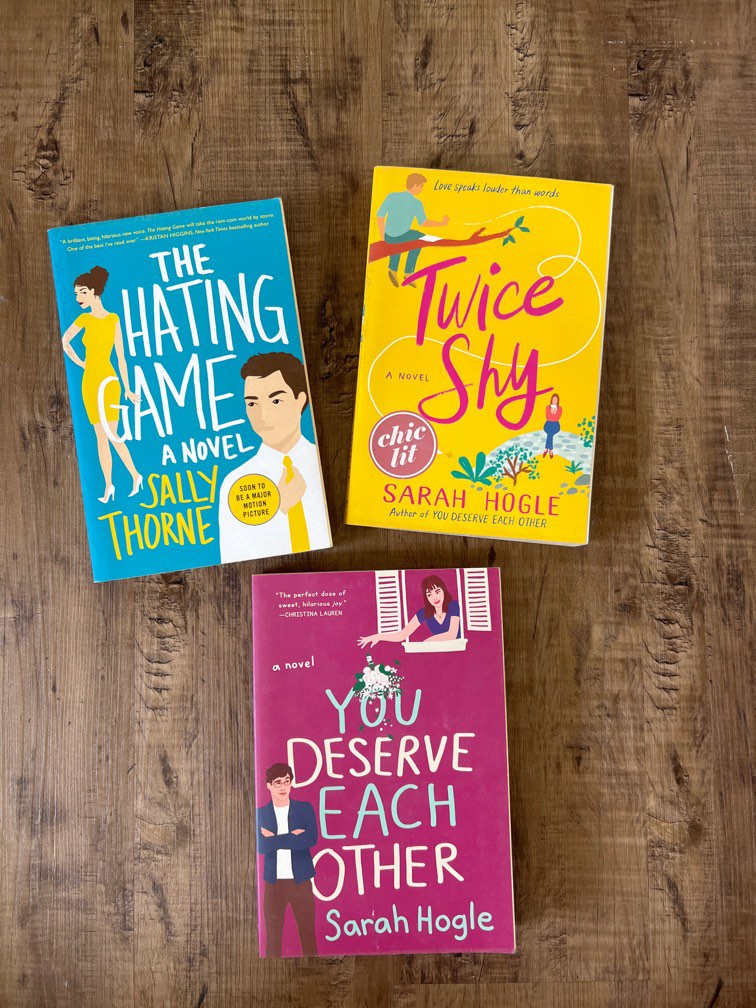 Booktoks popular books by Sally Thorne and Sarah Hogle - Hating Game ...