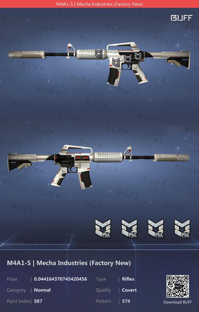 (BUFF 1:5) M4A1-S Mecha Industries FN (0.04 Float) CSGO Skin, Video ...