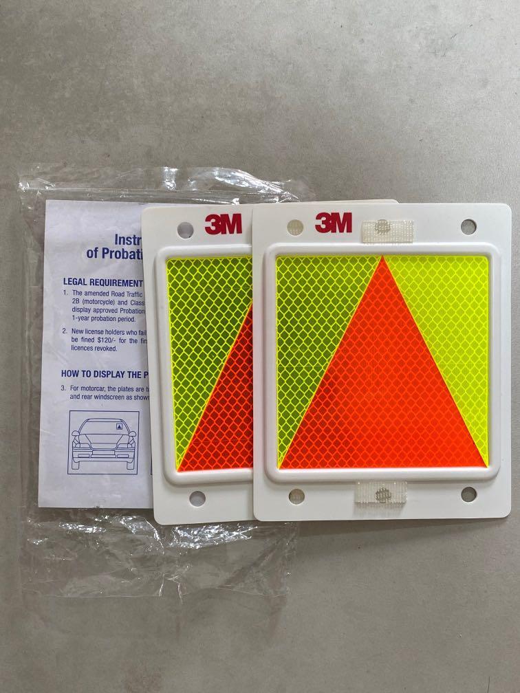 Car Probation Plate - 3M, Car Accessories, Accessories on Carousell