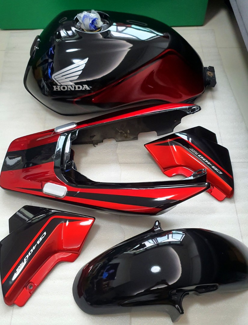 CB400 Super4 Cover set Fuel Tank with fuel pump etc, Motorcycles ...