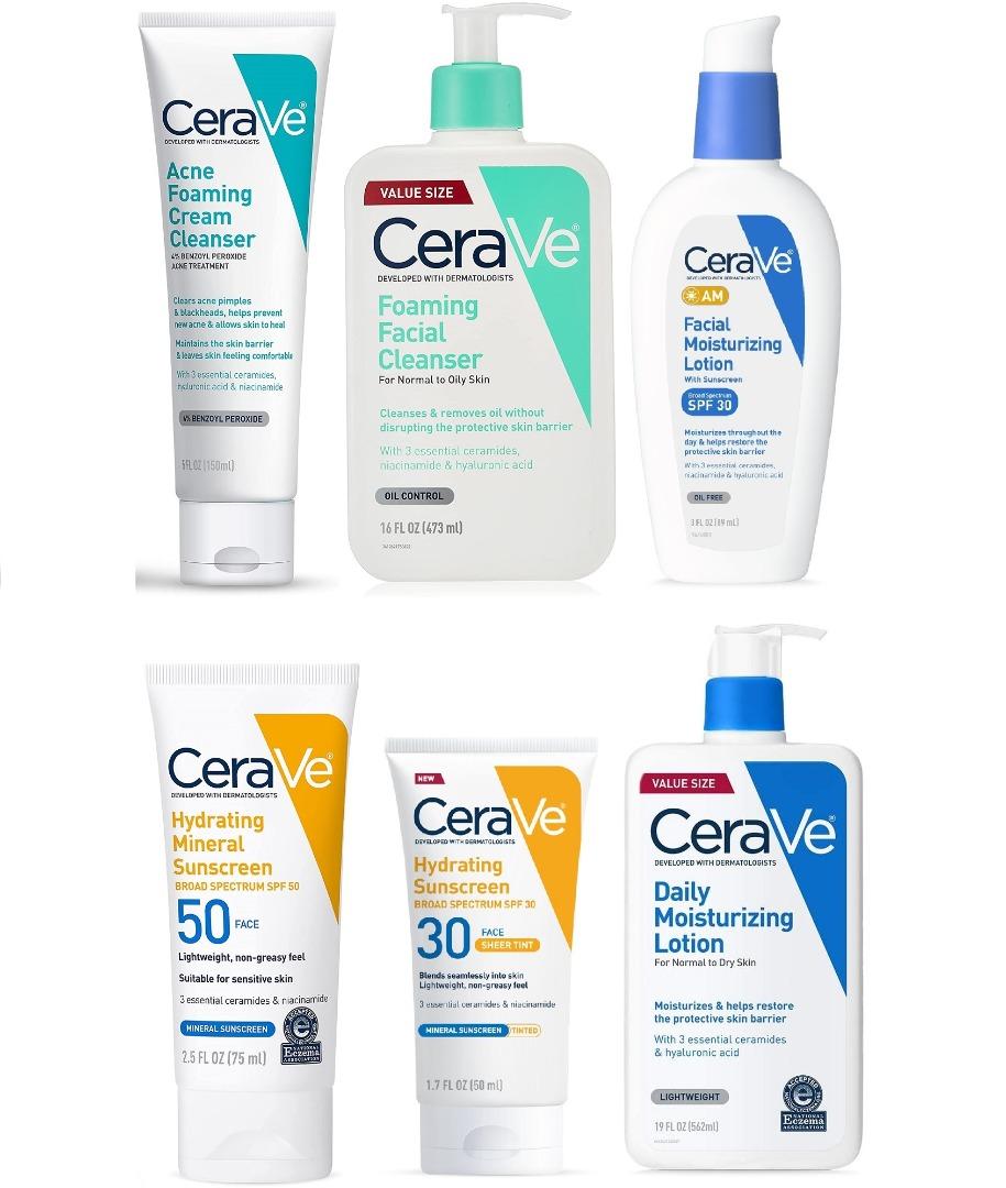 Cerave Moisturizing / Hydrating / Foaming / Cleanser / Lotion ...