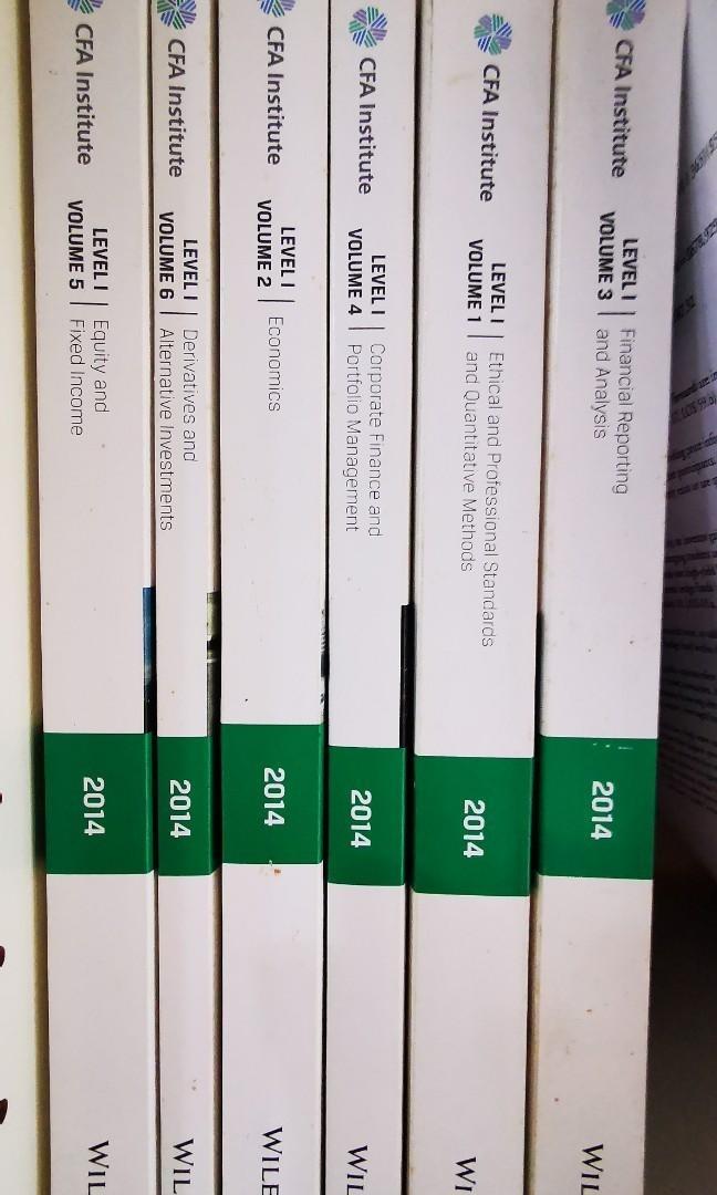 CFA Textbook and Past Year Exam Paper, Hobbies & Toys, Books ...