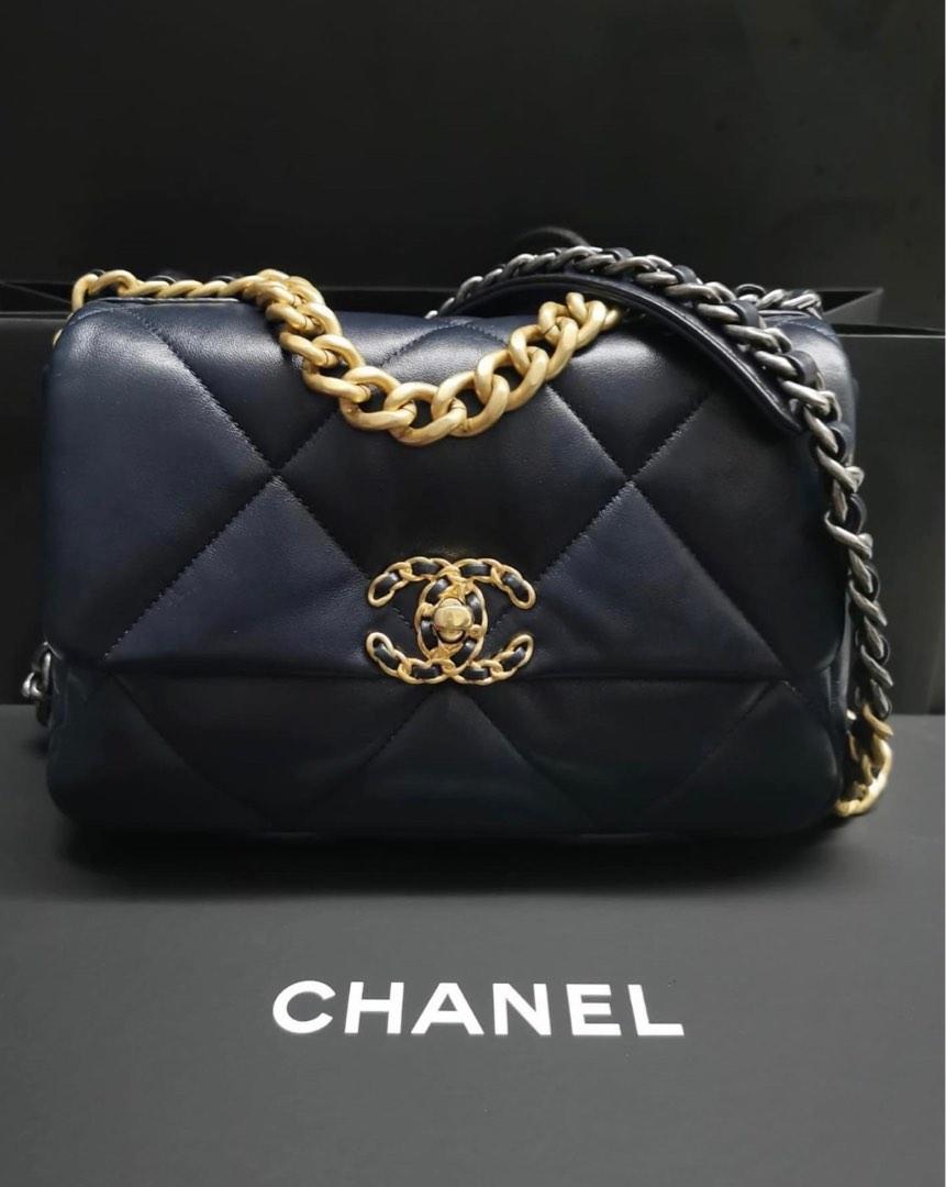 Chanel C19 Navy, Luxury, Bags & Wallets on Carousell