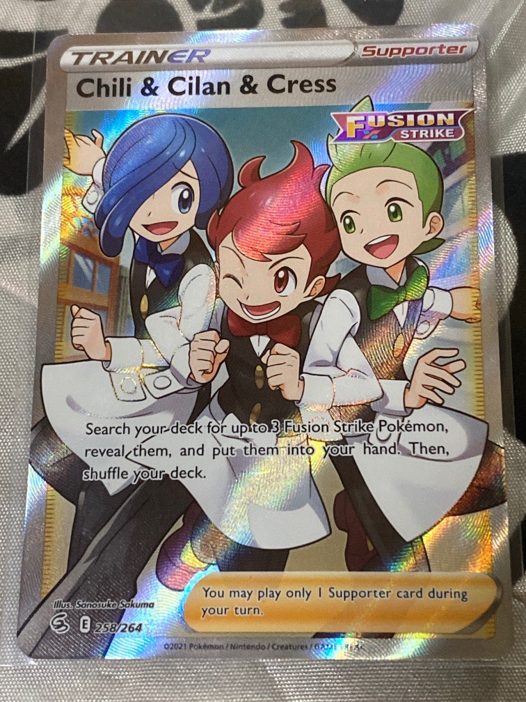 Chili & Cilan & Cress Full Art Holo, Hobbies & Toys, Toys & Games on ...