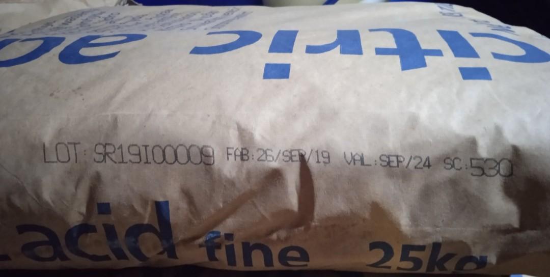 CITRIC ACID (25KGS), Everything Else, Others on Carousell