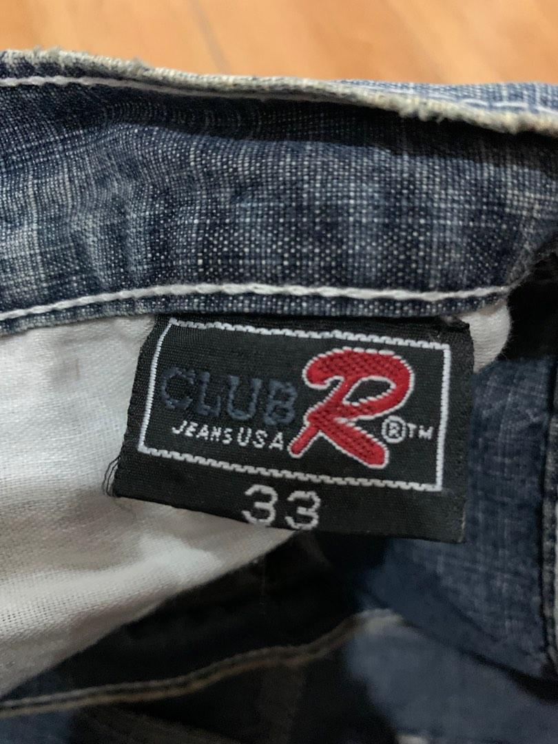 Club R jeans Wide leg denim cargo pants, Men's Fashion, Bottoms, Jeans ...