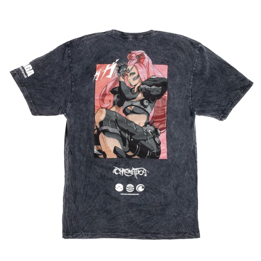 CR Loves Lady Gaga - In Chromatica Acid Washed T-Shirt from Crunchyroll ...