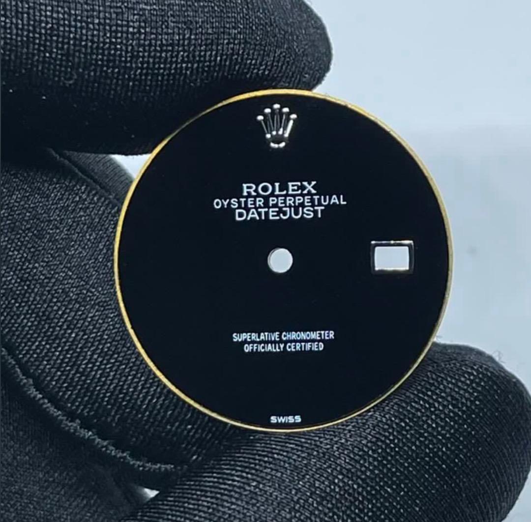 Custom Onyx Dial for Rolex Datejust DJ 36 Cal 3035 & 3135, Luxury ...