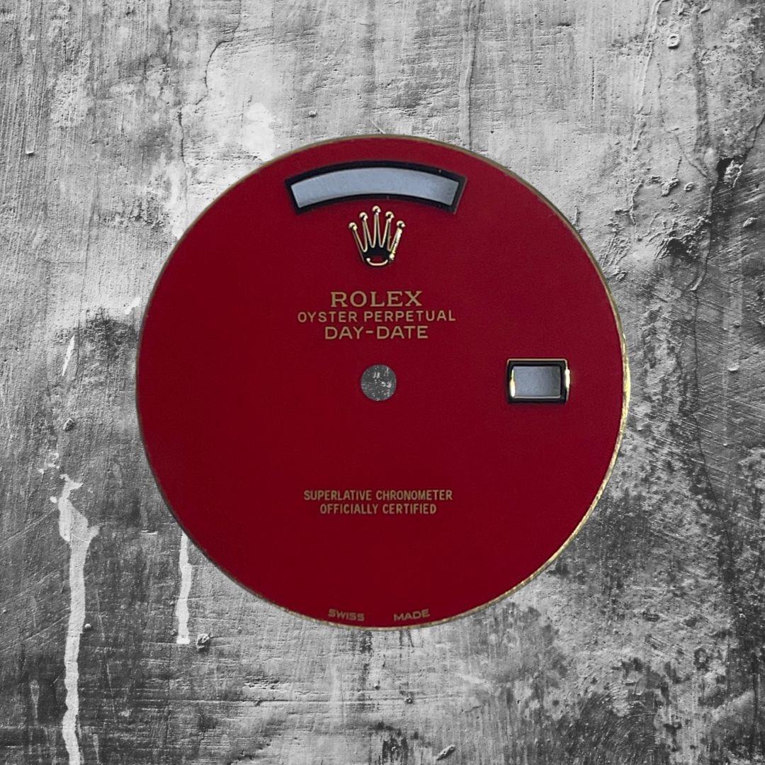 Custom Red & Orange Jasper Dial for Rolex Daydate DD 36 Cal 3055 & 3155 ...