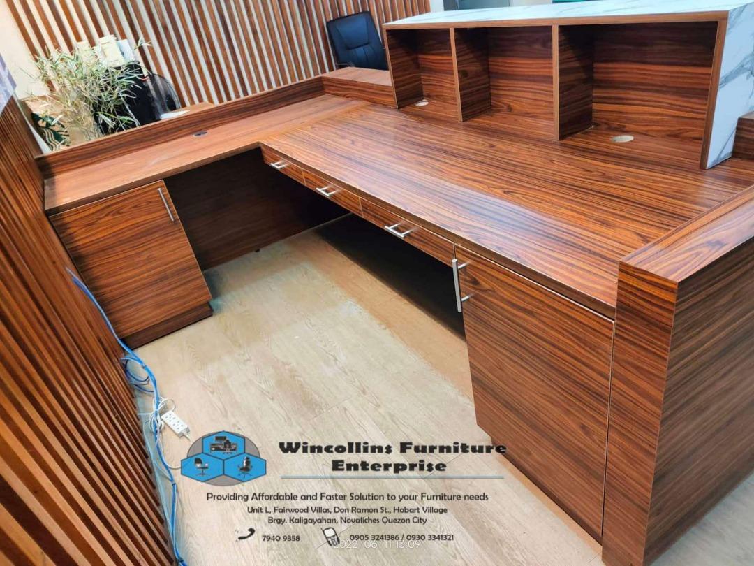 Customized Reception desk table Furniture, Furniture & Home Living ...