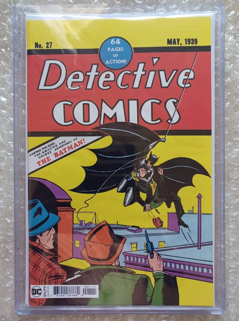 Detective Comics #27 Batman's 1st Appearance! Facsimile Copy, Hobbies ...