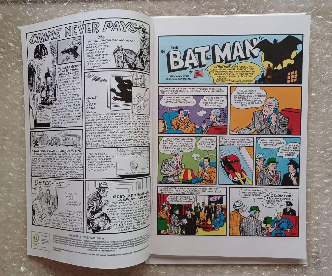 Detective Comics #27 Batman's 1st Appearance! Facsimile Copy, Hobbies ...