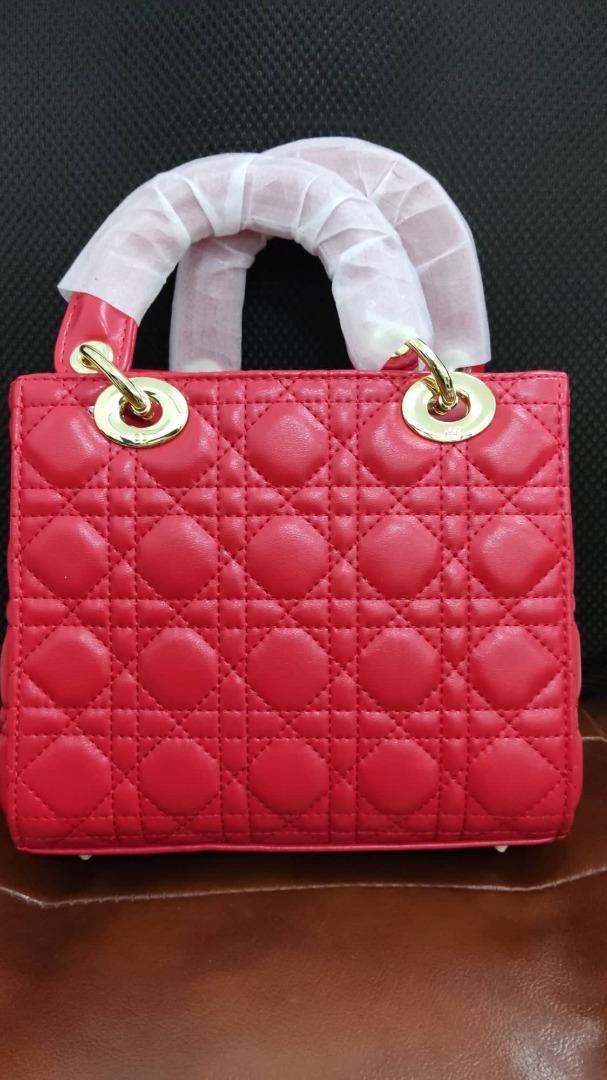 dior red bag, Luxury, Bags & Wallets on Carousell