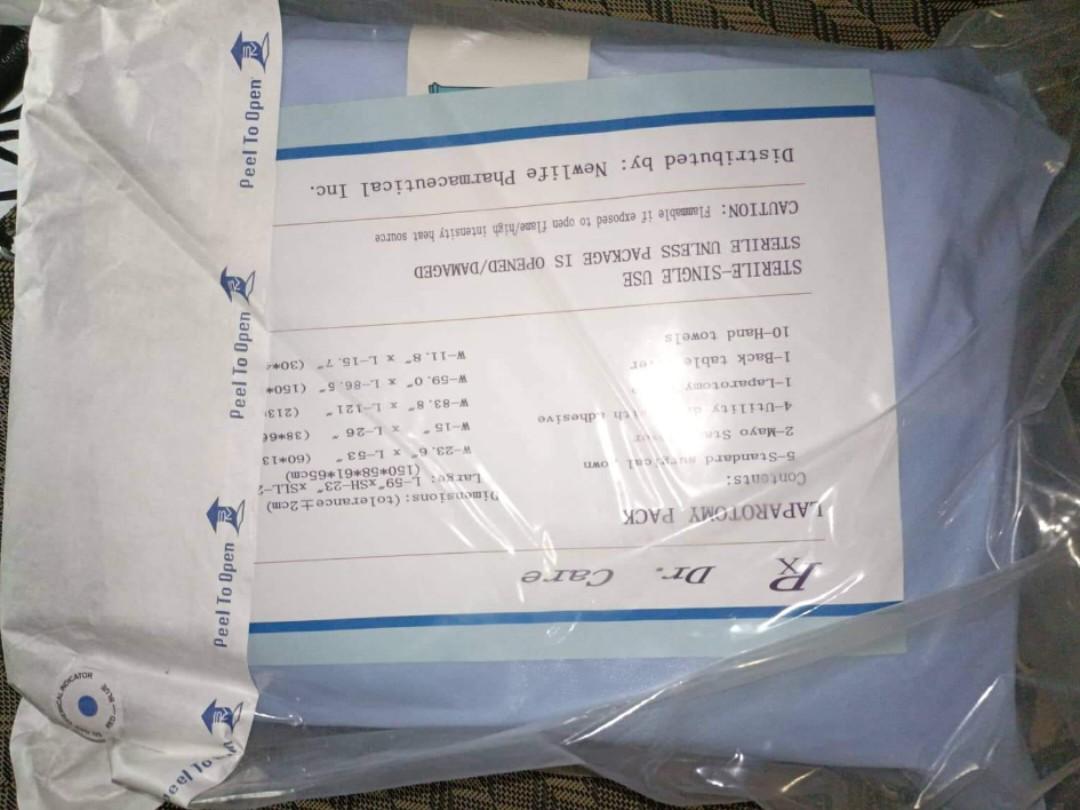 Disposable Laparotomy Pack, Health & Nutrition, Medical Supplies ...