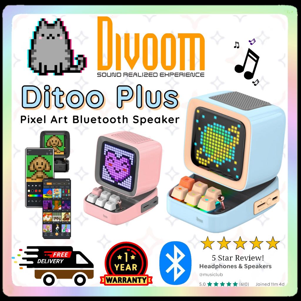 Divoom Ditoo Plus, Audio, Soundbars, Speakers & Amplifiers on Carousell