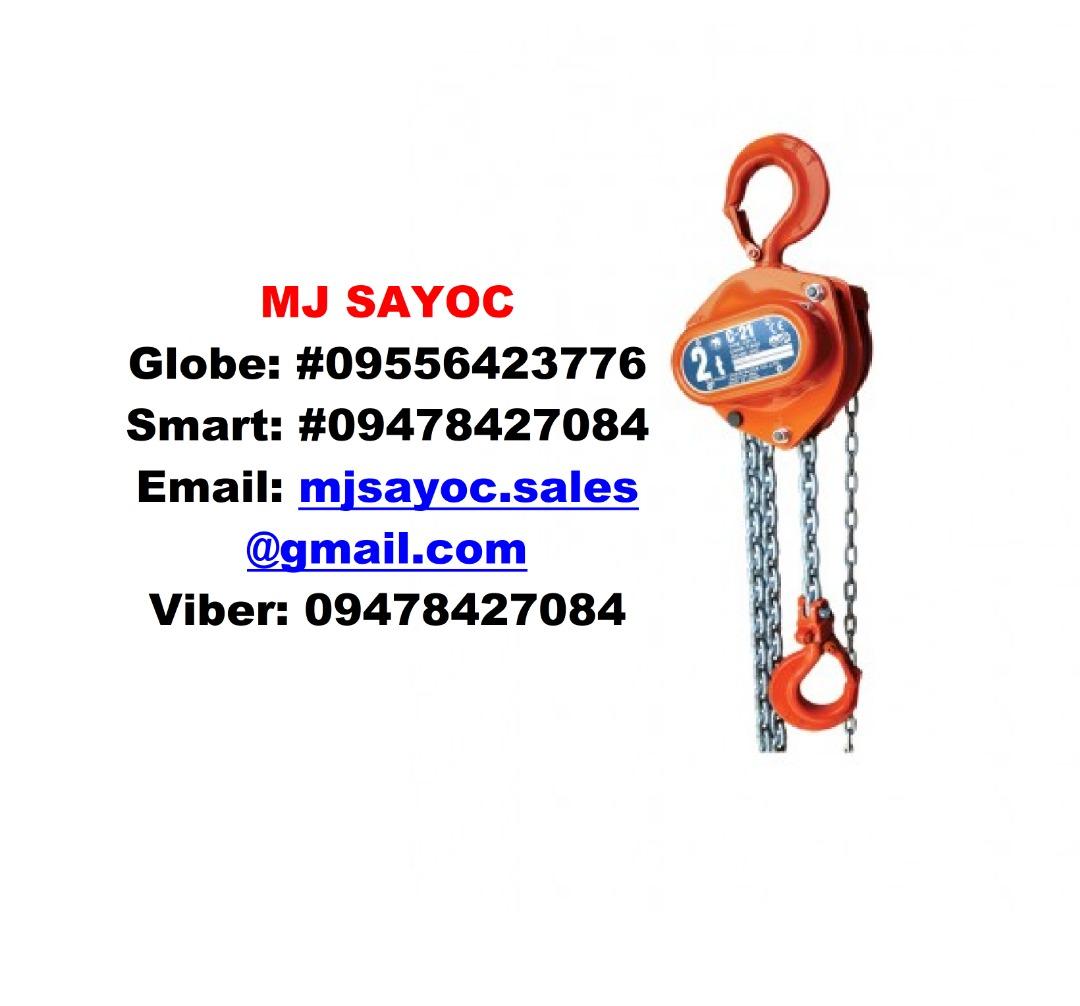 ELEPHANT CHAIN BLOCK, Commercial & Industrial, Construction Tools ...