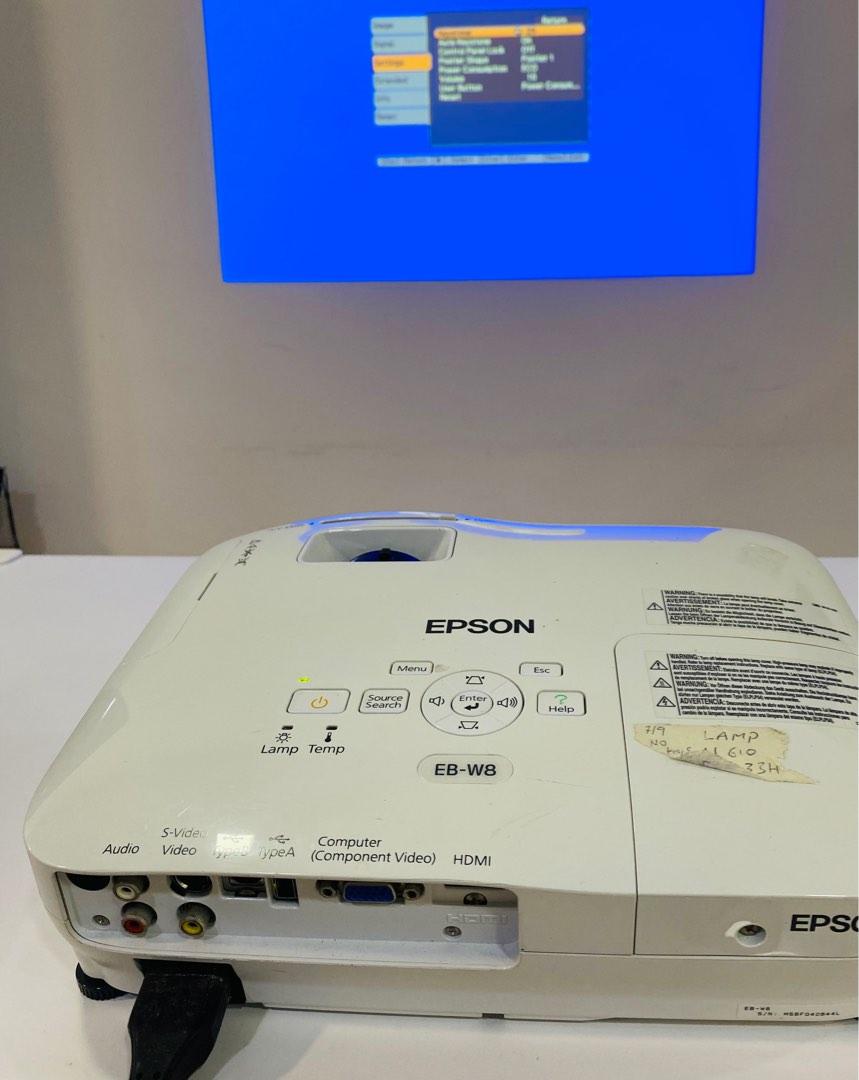 Epson Projector EB W8 long throw model, TV & Home Appliances, TV ...