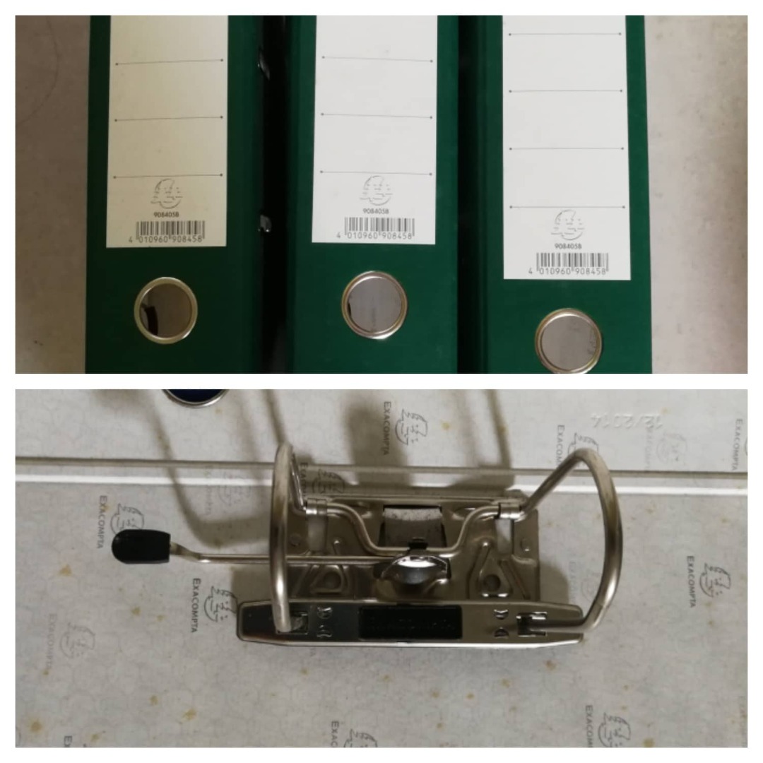 Exacompta lever arch file holder. 2-ring, spine 80mm, A4., Hobbies ...