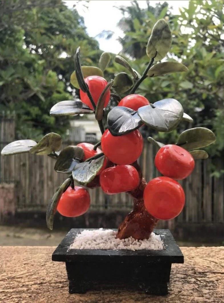 FENG SHUI Ceramic Kiat-Kiat Orange Tree Figure, Furniture & Home Living ...