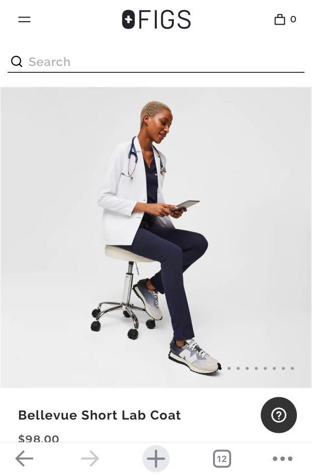 FIGS Bellevue Short Lab Coat, Women's Fashion, Coats, Jackets and ...