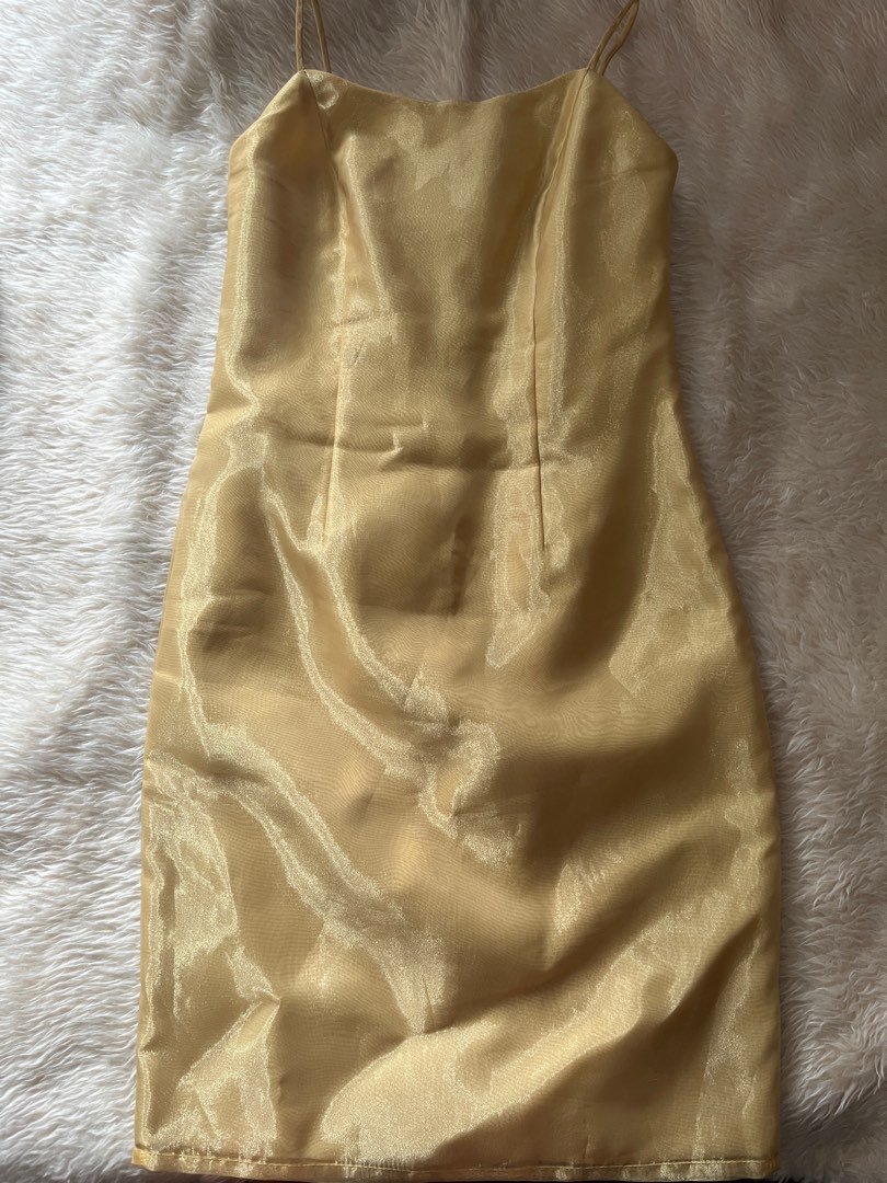 Filipiniana inner dress (gold/yellow), Women's Fashion, Dresses & Sets ...