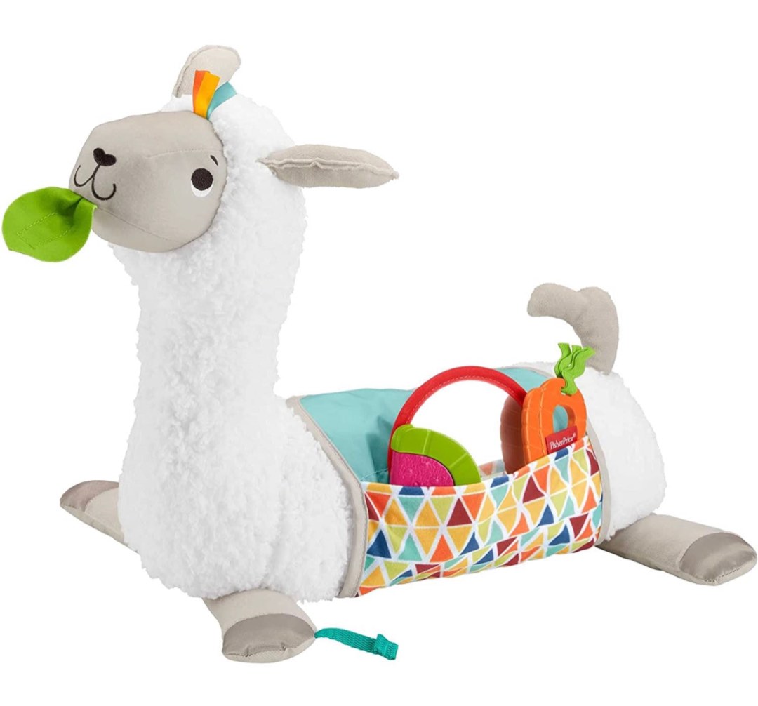Fisher Price Llama Tummy Time Plush Toy and Infant Wedge Support ...