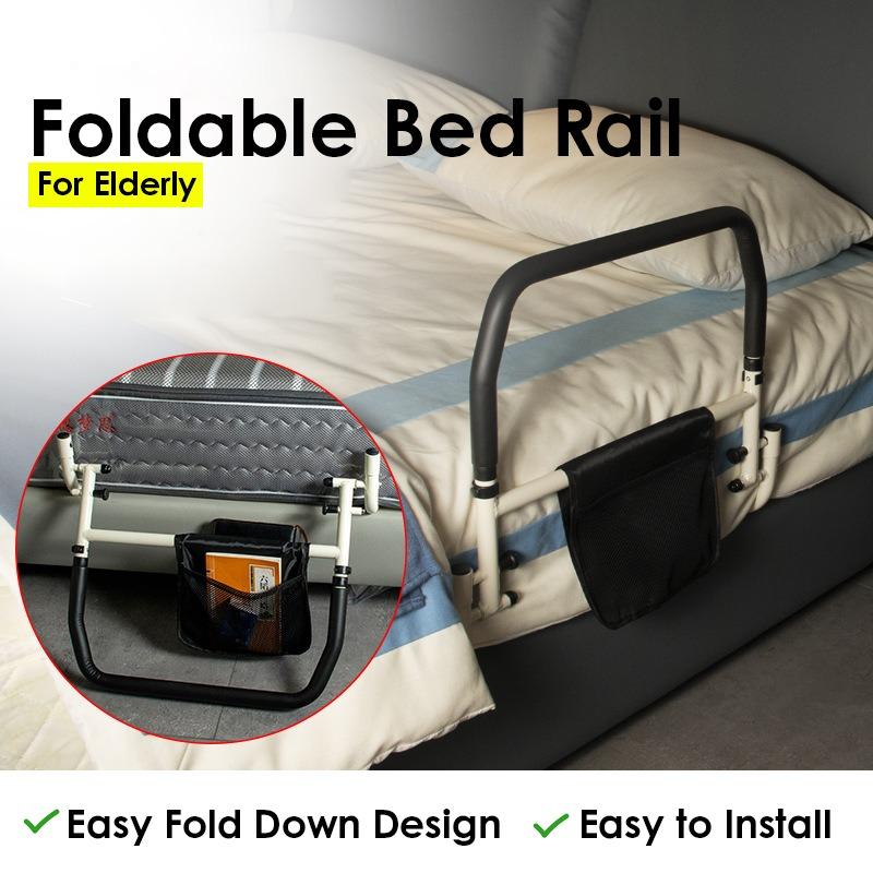 Foldable Bedrail Guard For Elderly | Safety Foldable Bed Rail For ...