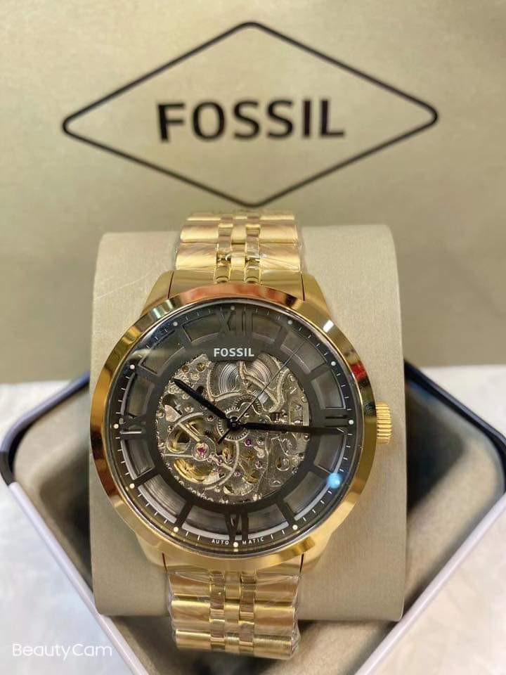 FOSSIL AUTOMATIC STEEL IN GOLD COLOR AUTHENTIC WATCH, Men's Fashion ...