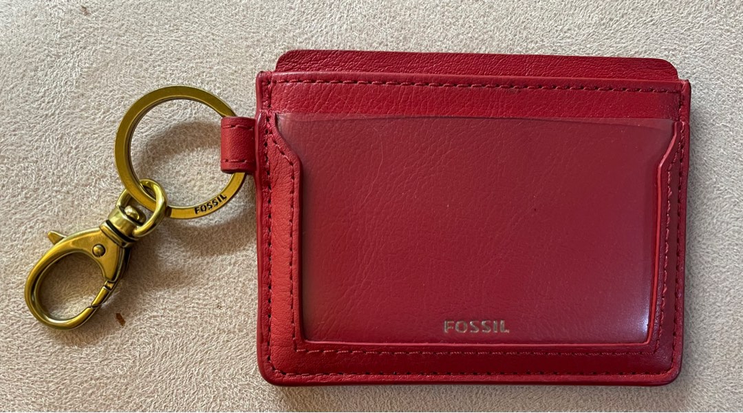 Fossil Red Card Holder, Women's Fashion, Bags & Wallets, Wallets & Card ...