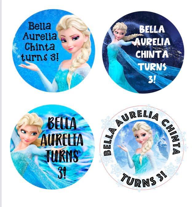 Frozen Elsa Birthday Stickers, Hobbies & Toys, Stationery & Craft, Art ...