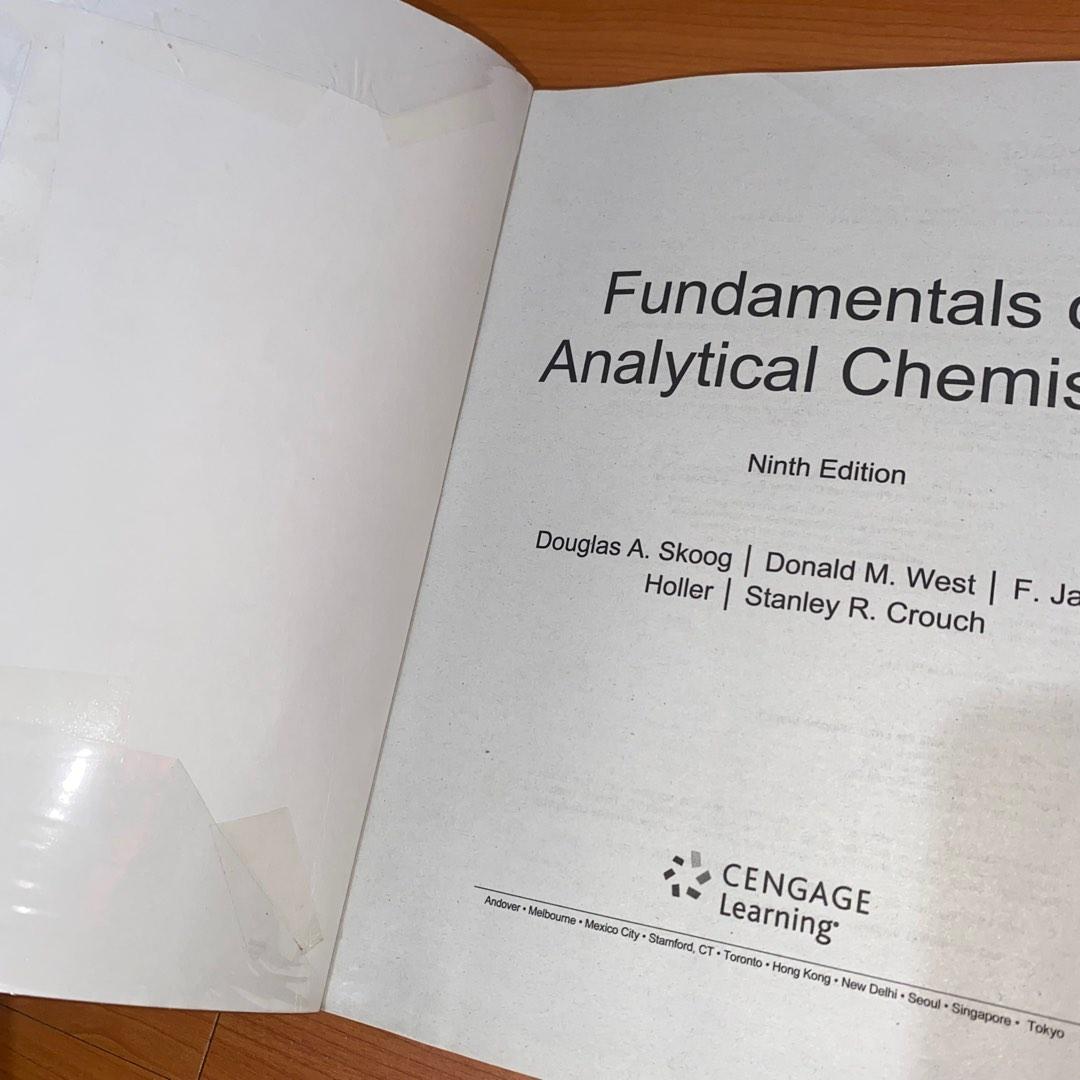 FUNDAMENTALS OF ANALYTICAL CHEMISTRY DOUGLAS SKOOG 9TH EDITION, Hobbies & Toys, Books ...