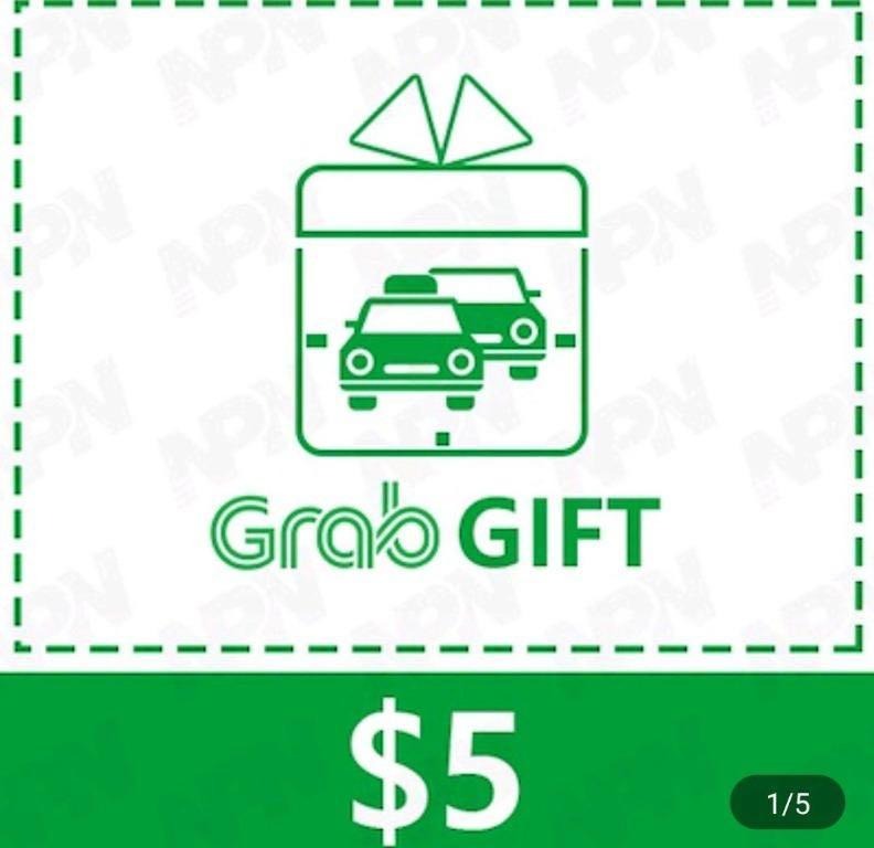 Grab Ride $5 Voucher, Tickets & Vouchers, Vouchers on Carousell