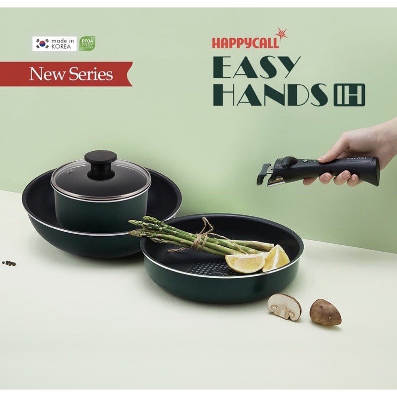 Happycall easyhand 5pc cookware set, Furniture & Home Living ...