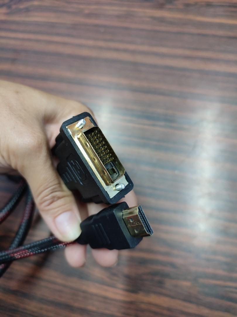 Hdmi to dvi, Computers & Tech, Parts & Accessories, Cables & Adaptors on Carousell