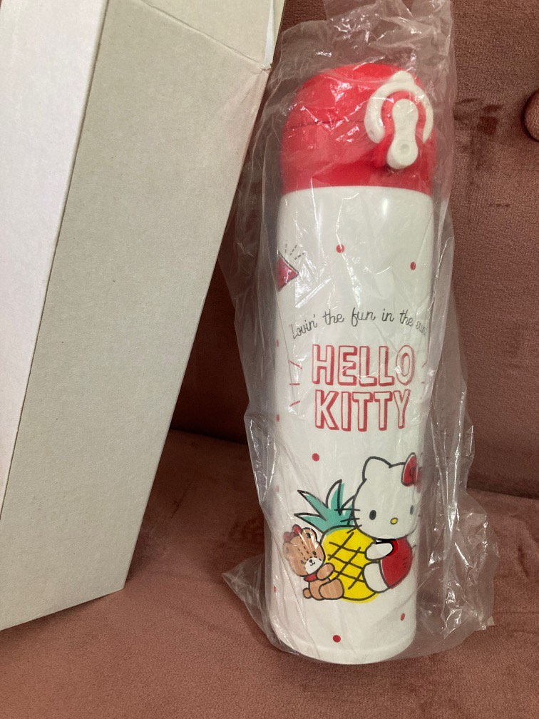 Hello kitty vacuum flask, Furniture & Home Living, Kitchenware ...