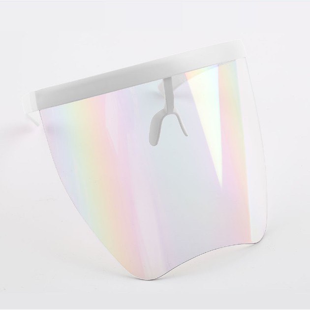 High Quality White and Clear Rainbow Effect Holo Holographic Full Face ...