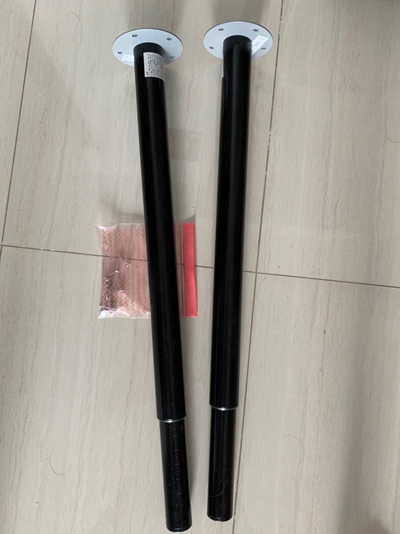 IKEA OLOV Adjustable Legs (Black) x2, Furniture & Home Living ...