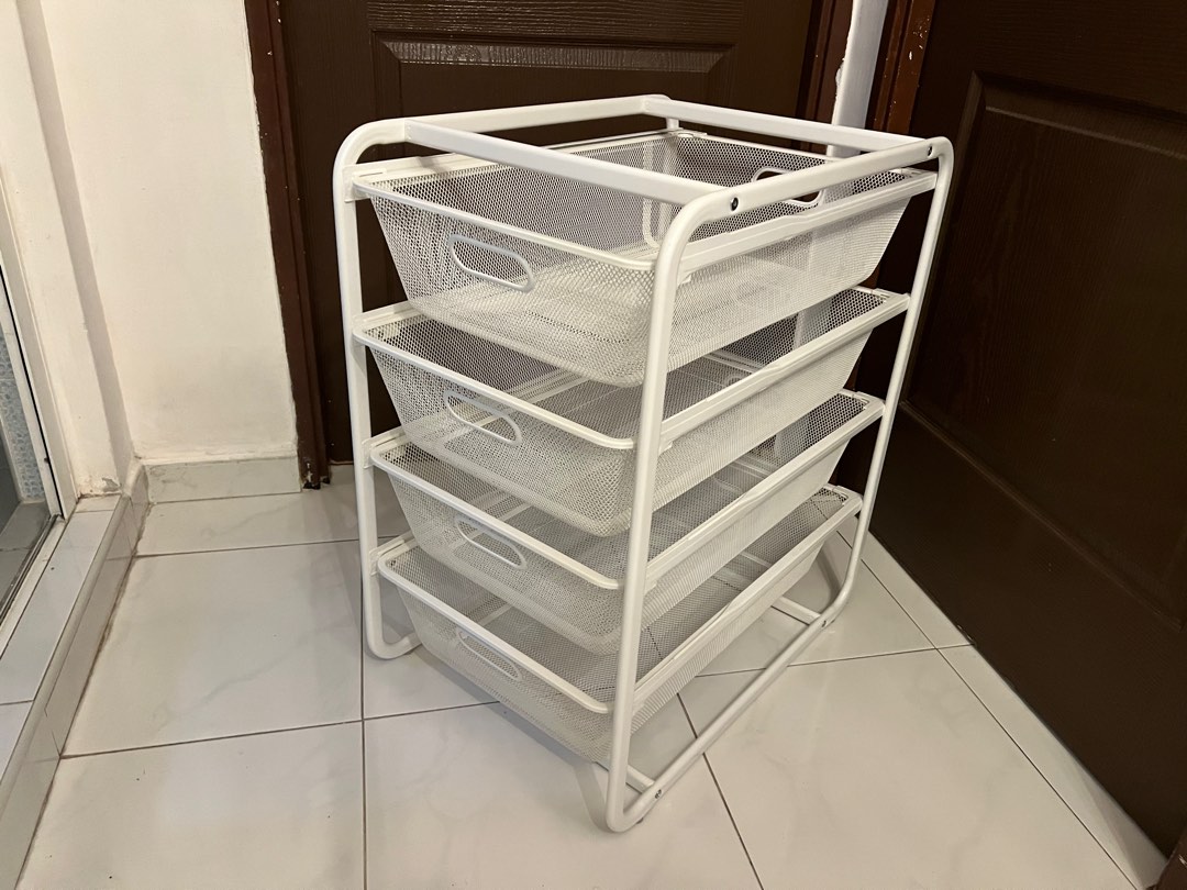 IKEA wire mesh drawers - 4 trays, Furniture & Home Living, Furniture ...