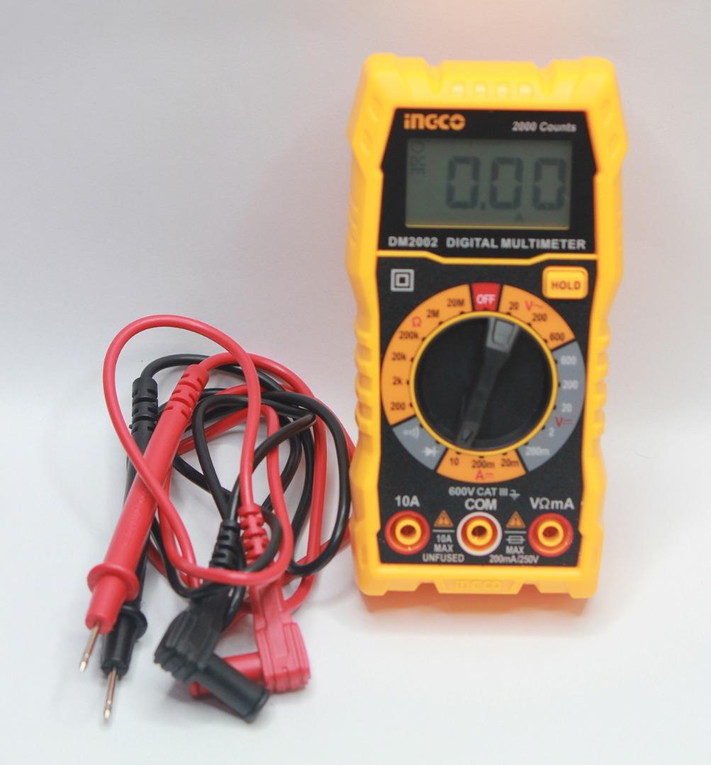INGCO DIGITAL MULTIMETER TESTER, CAT.III 600V DM2002, BEST FOR MULTI ...