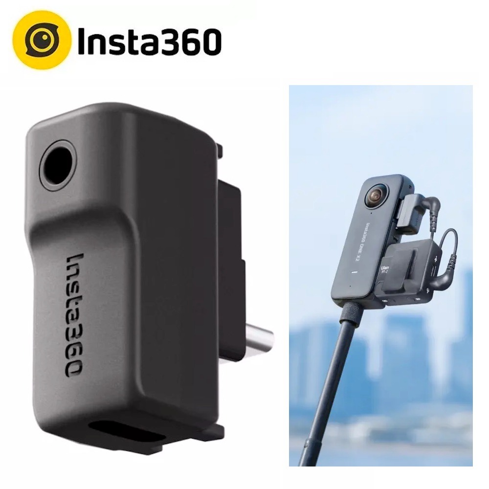 Insta360 Mic Adapter Microphone Vertical Version for ONE X2 / RS 1-Inch ...
