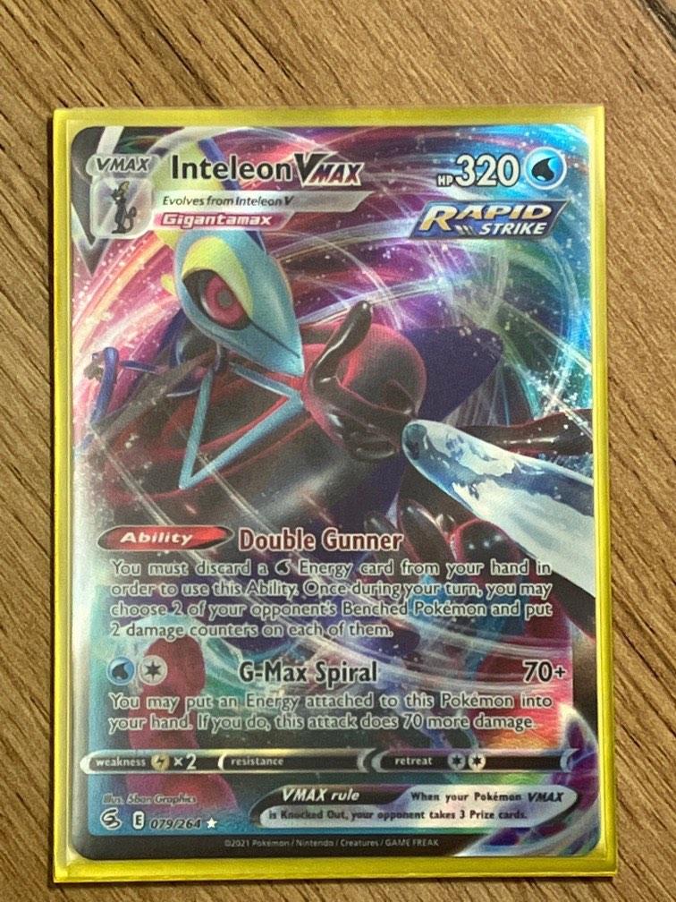 Inteleon Vmax Fusion Strike Combo (Regular Inteleon Vmax + P1S 10 Gem ...