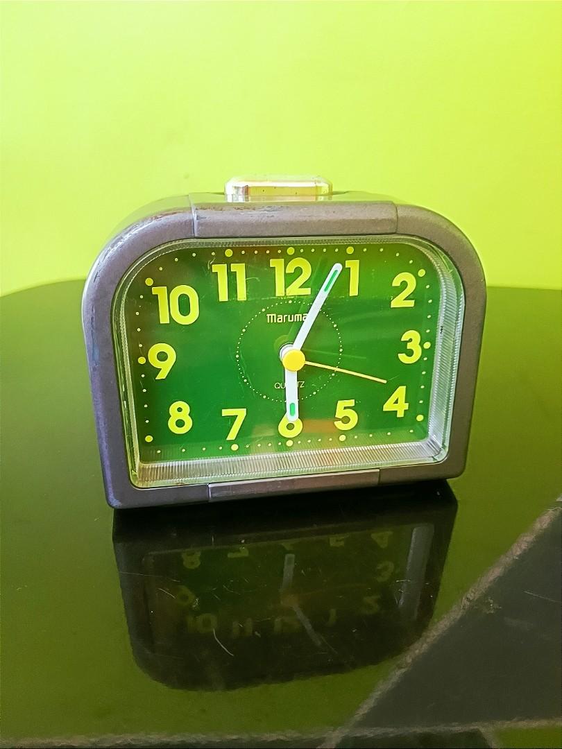 Japan Surplus Maruman alarm clock with light, Furniture & Home Living ...
